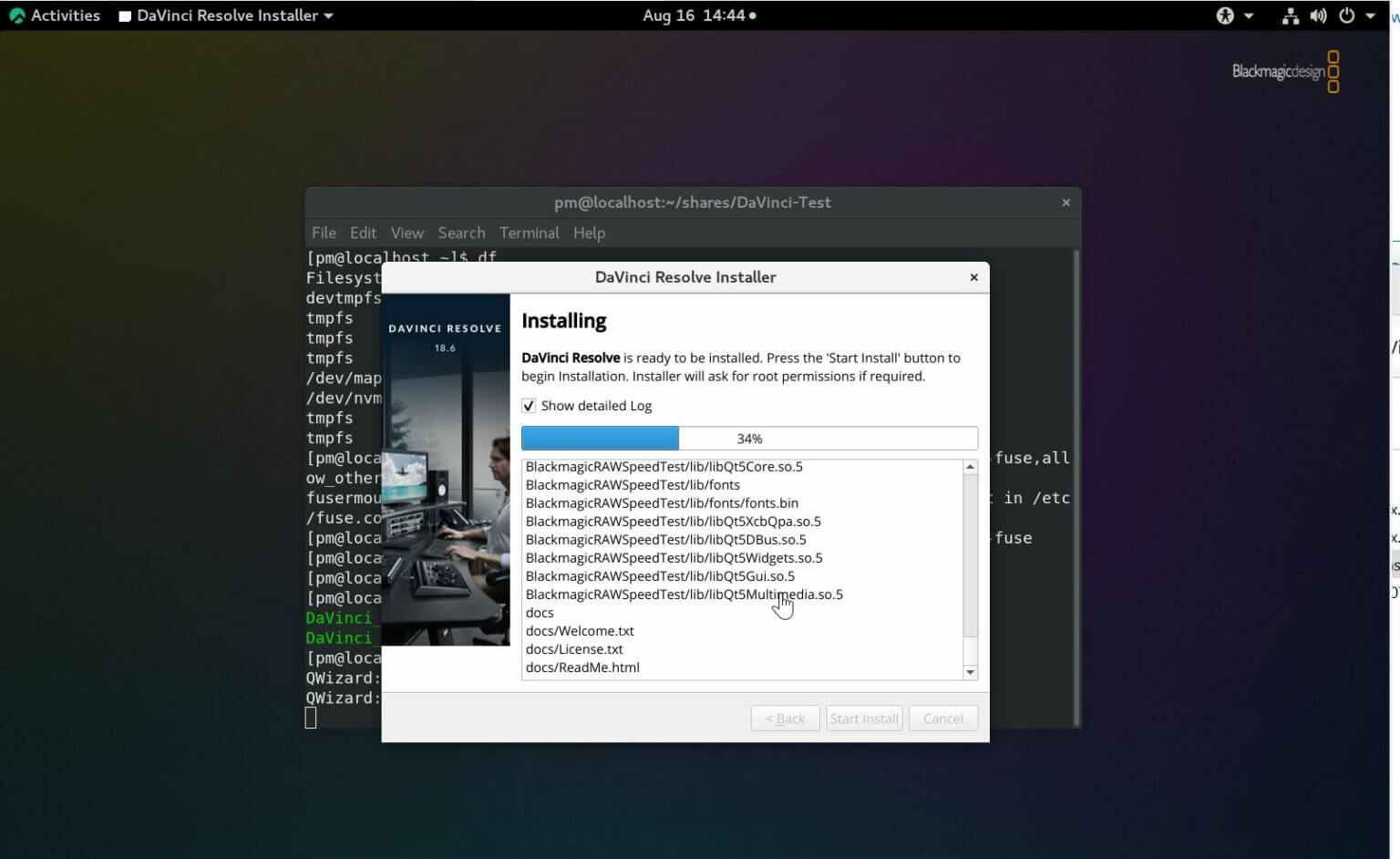 Da Vinci Resolve Installation auf Linux - Peter's Blog